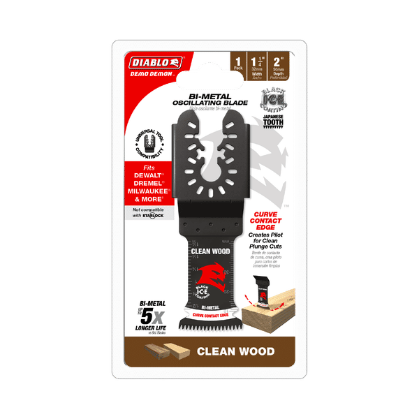 Diablo DOU125JBW 1-1/4" Demo Demon Universal Fit Bi-Metal Oscillating ...