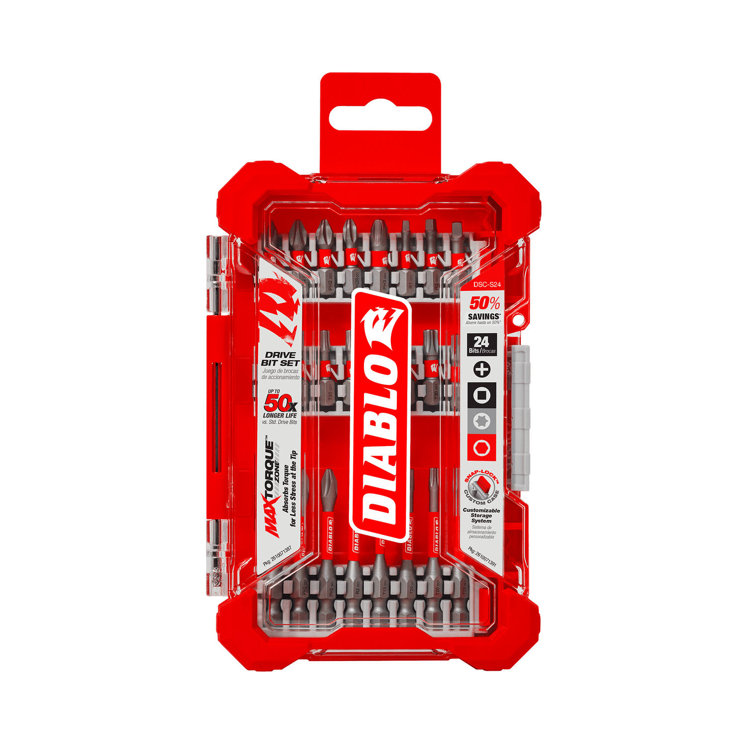 Diablo (DSC-S24) Screwdriving Bit Set 24pc — Contractor Tool Supply, a ...
