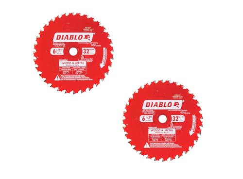 Diablo D0632GPX2 6-1/2" x 32 Tooth Wood and Metal Carbide Circular Saw ...