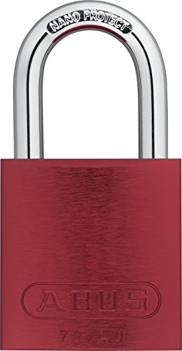 ABUS Red 72/40 Lockout Tagout Padlock w/ 1" Shackle, Single Padlock, K ...