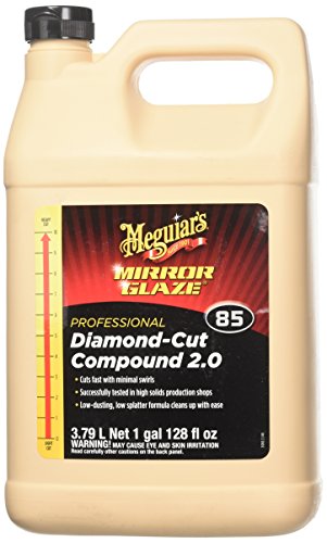 Meguiar's M8501 Mirror Glaze Diamond Cut Compound 2.0-1 Gallon Contain ...