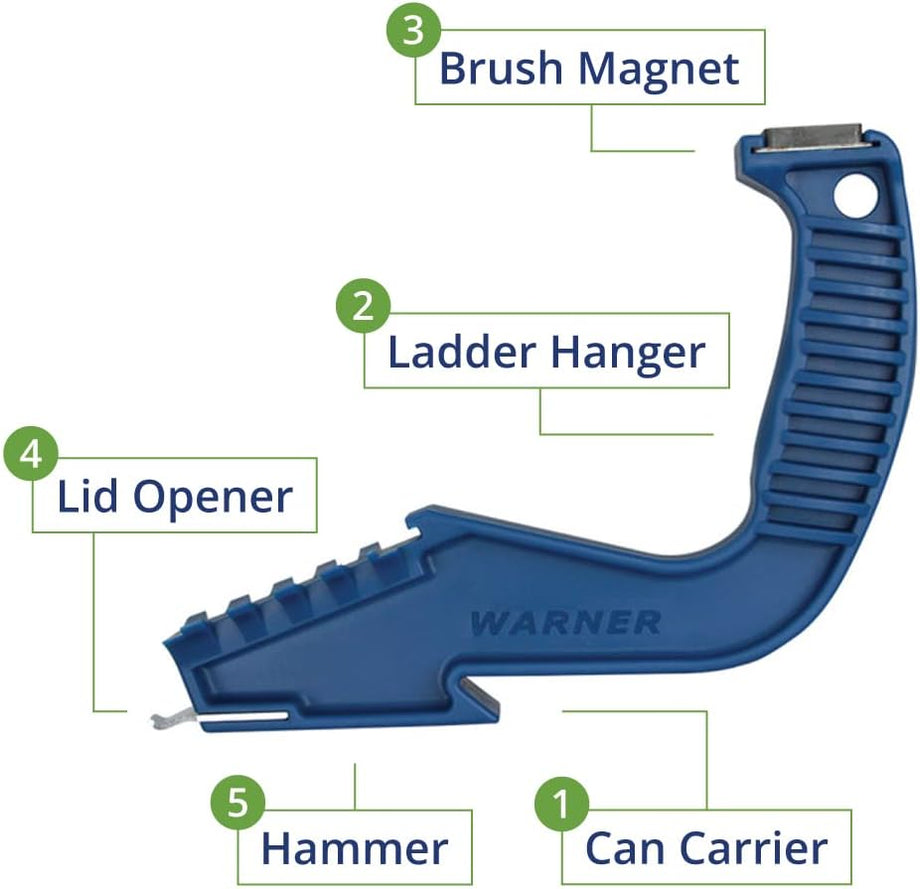 Warner Can-Do Grip 5-in-1 Paint Can Multi Tool Carrier, Opener, Hanger ...