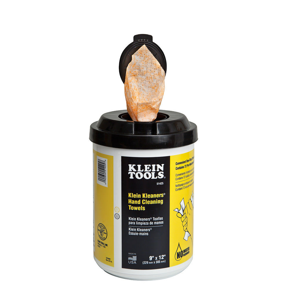 Klein Tools 51425 Klein Kleaners Hand Cleaning Towels — Contractor Tool ...