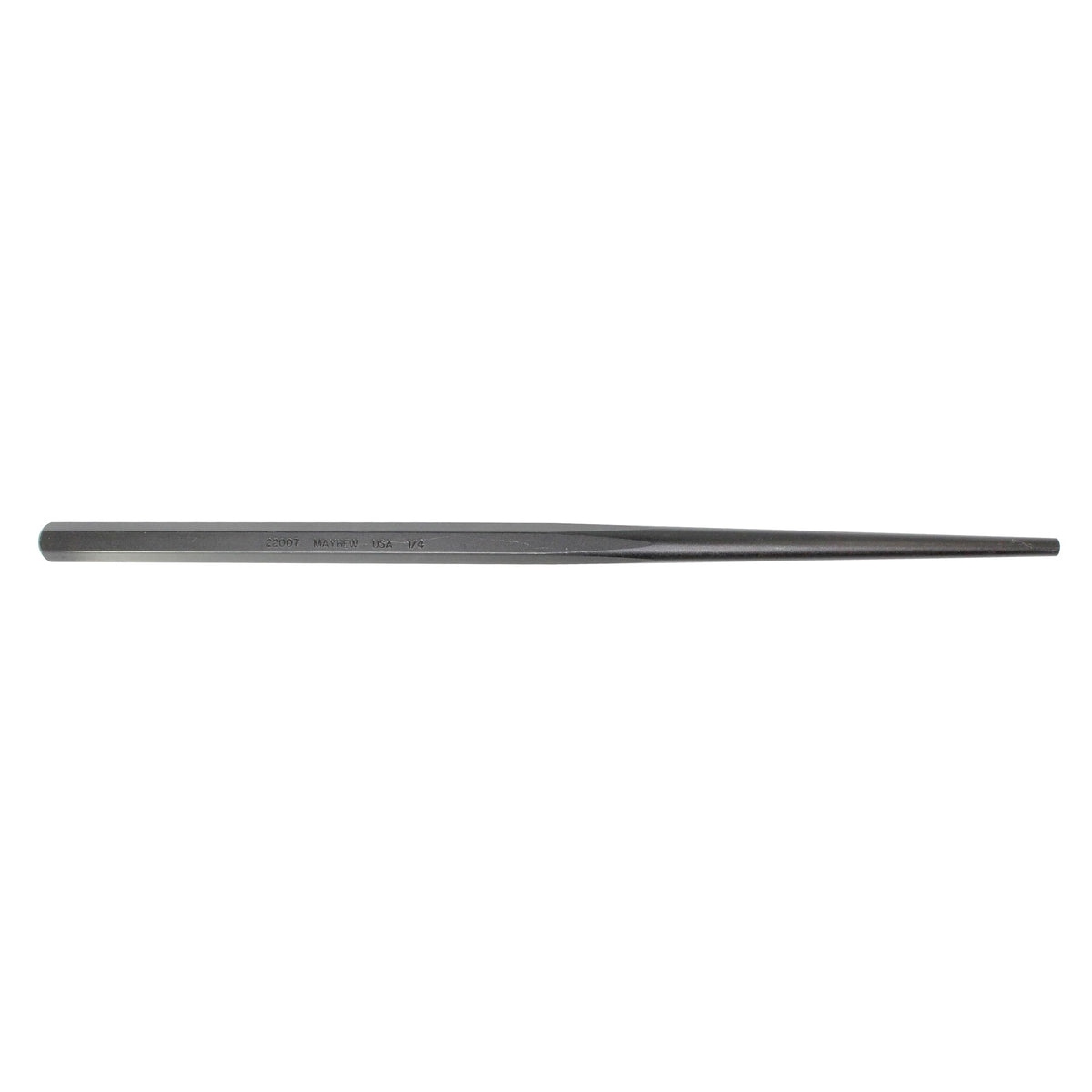 Mayhew Tools 22007 Extra-Long Aligning Line-Up Punch, 1/4" x 14", Blac ...