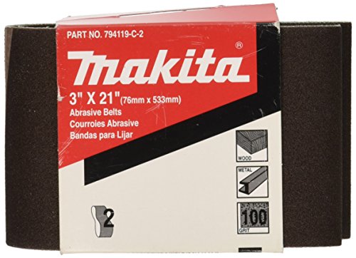 Makita 794119-C-2 Number 100 Abrasive Belt, 2-Pack — Contractor Tool ...