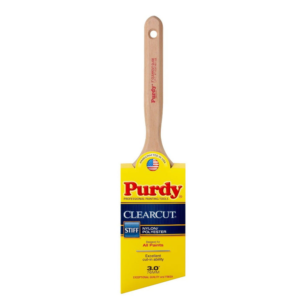 Purdy 144152130 Clearcut Series Glide Angular Trim Paint Brush, 3 inch ...