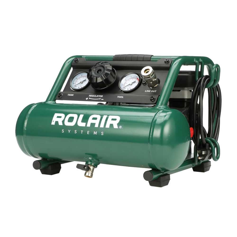 Rolair .5 Hp Ultra Quiet Portable Air Compressor — Contractor Tool ...
