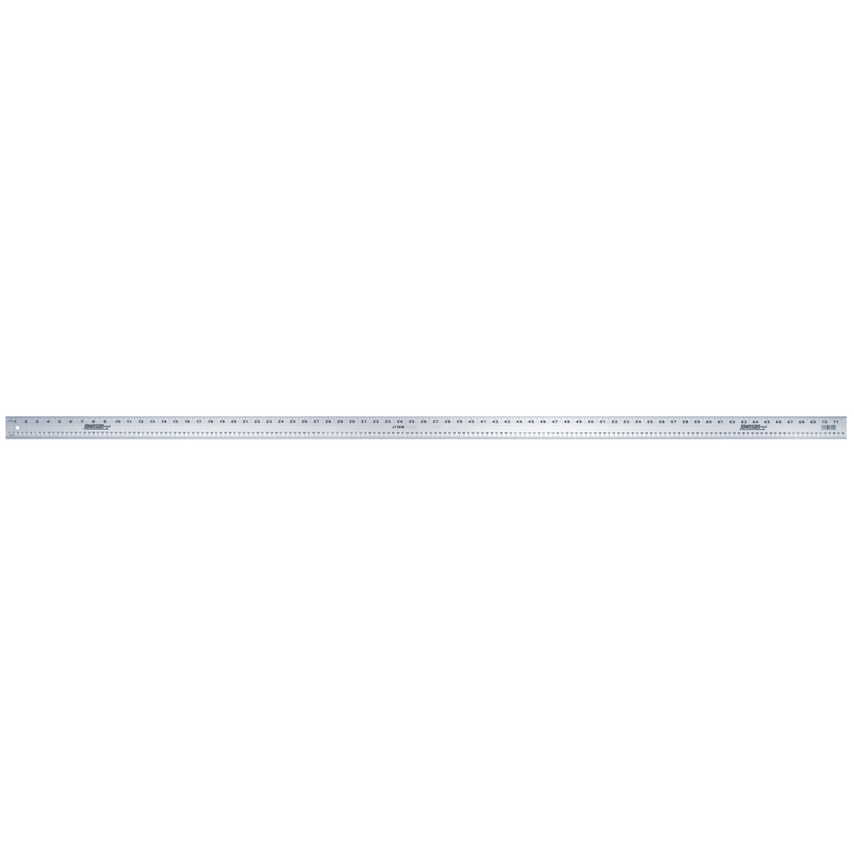 Johnson J72EM Inch/Metric Aluminum Straight Edge, 72", Silver ...