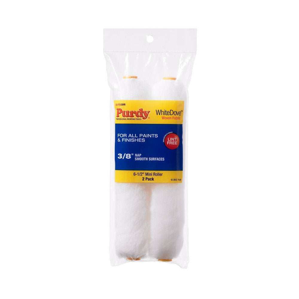 Purdy 140605062 White Dove Mini-Roller Cover, Dralon, 6-1/2" x 3/8" Na ...