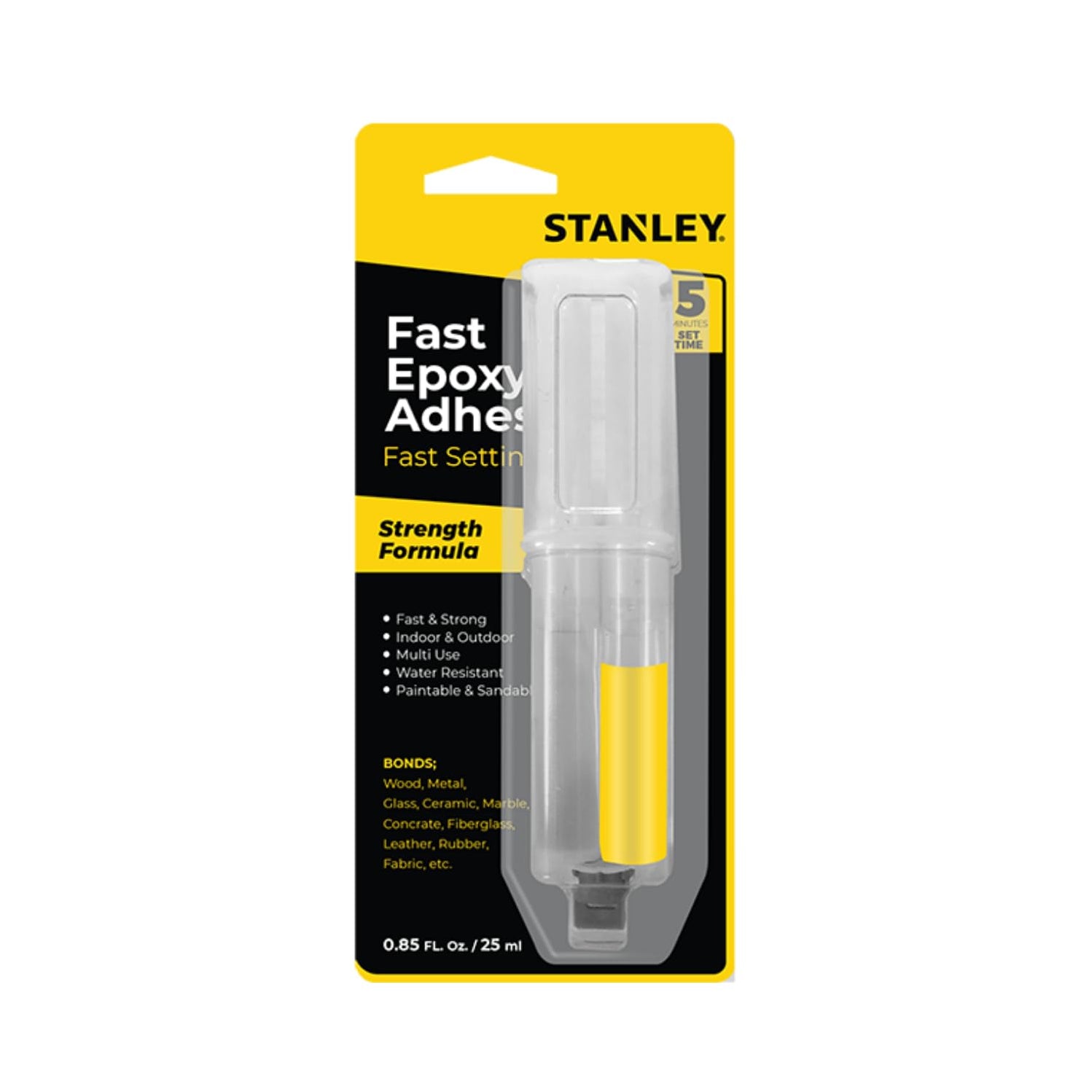 STANLEY SXAD2055US Fast-Setting Epoxy Glue - 0.85 oz (Pack of 1 ...