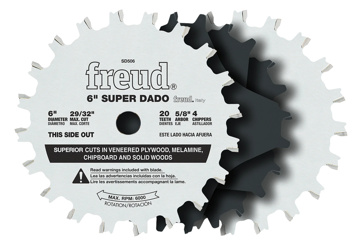 Freud (SD506) 6" Super Dado Sets, Multi, One Size — Contractor Tool ...