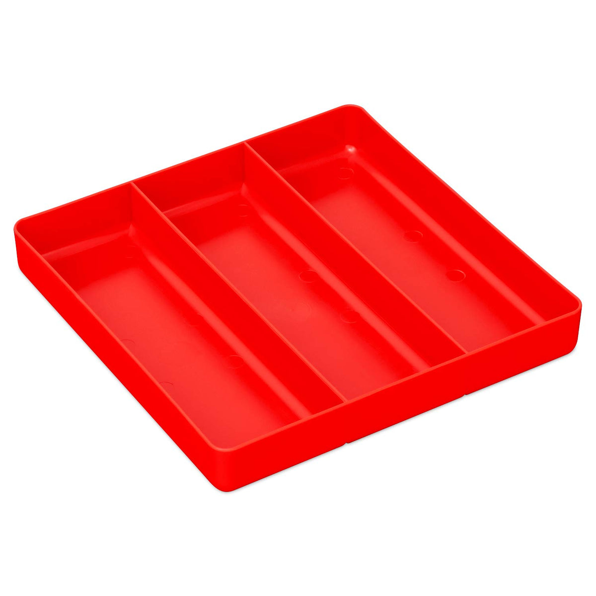 ERNST MFG Tool Garage Organizer Tray, Red, 3-Compartments - Made in th ...