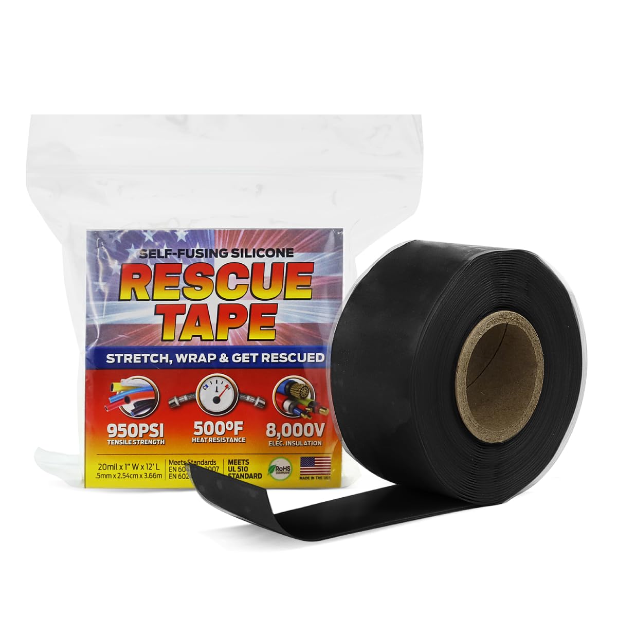 Bond It Rescue Tape, Self-Fusing Silicone for Emergency Plumbing, Pipe ...