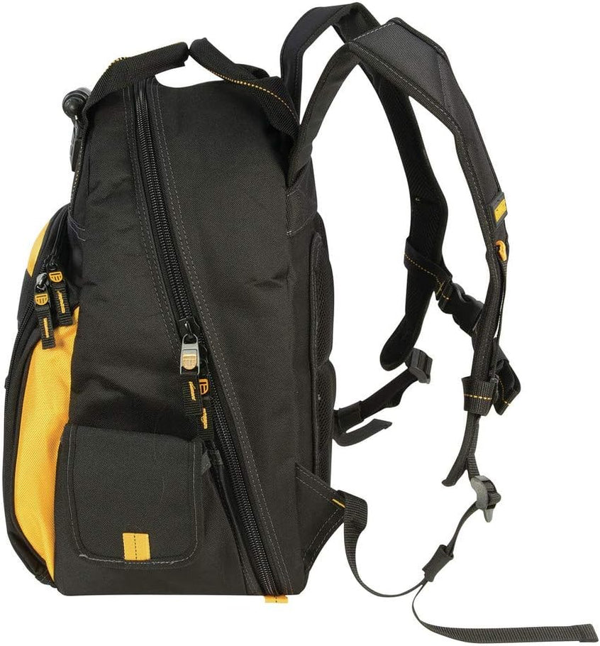 DEWALT DGL523 Lighted Tool Backpack Bag, 57 Pockets — Contractor Tool ...