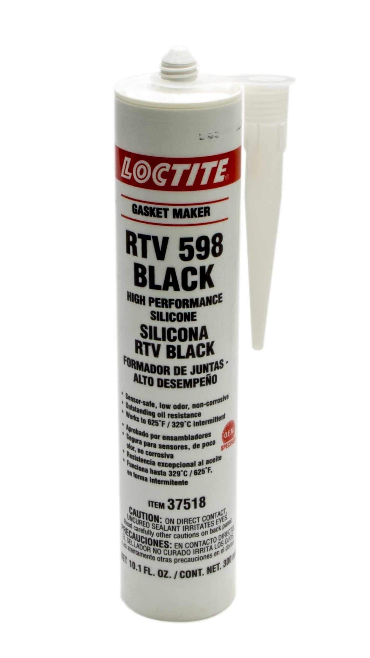 Loctite 495074 Sealant, Black RTV 598, Silicone, 300 ml Cartridge ...