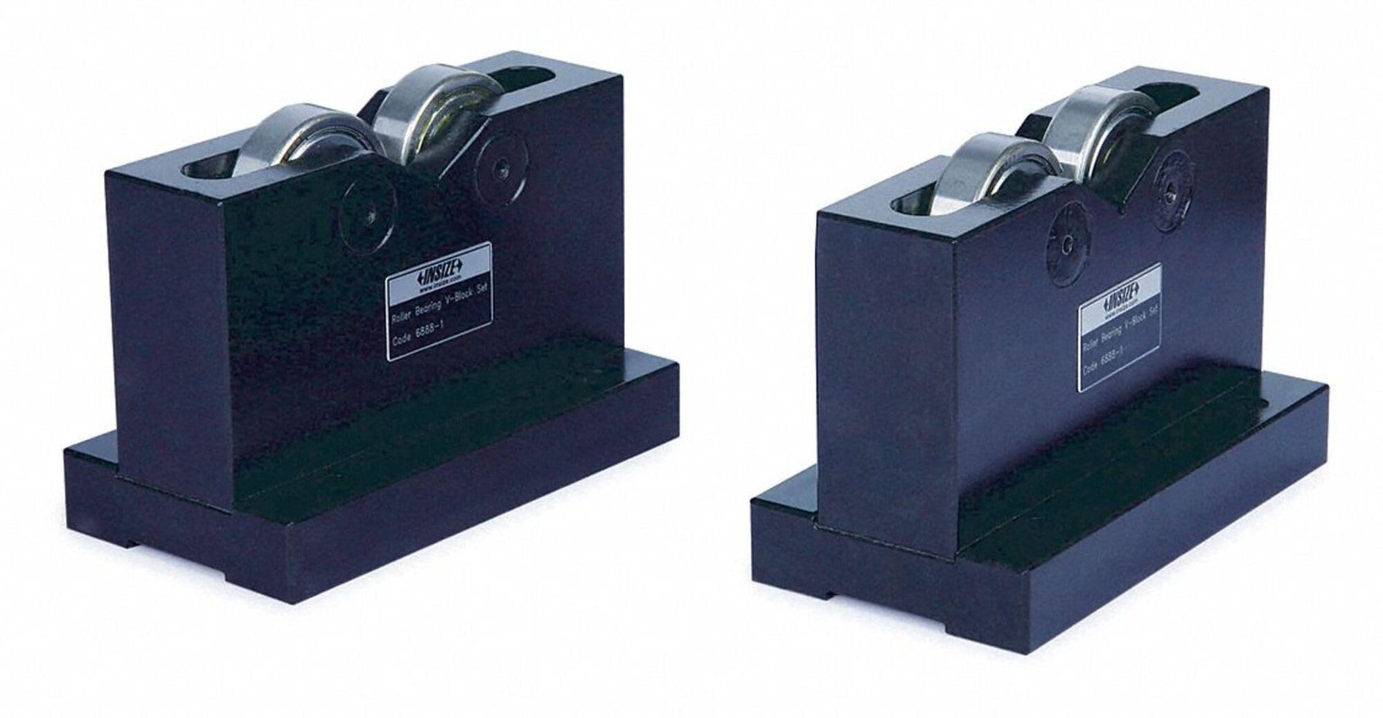INSIZE 6888-3 Roller Bearing V-Block Set, 9.1" x 3.9" x 5.9", Pair ...