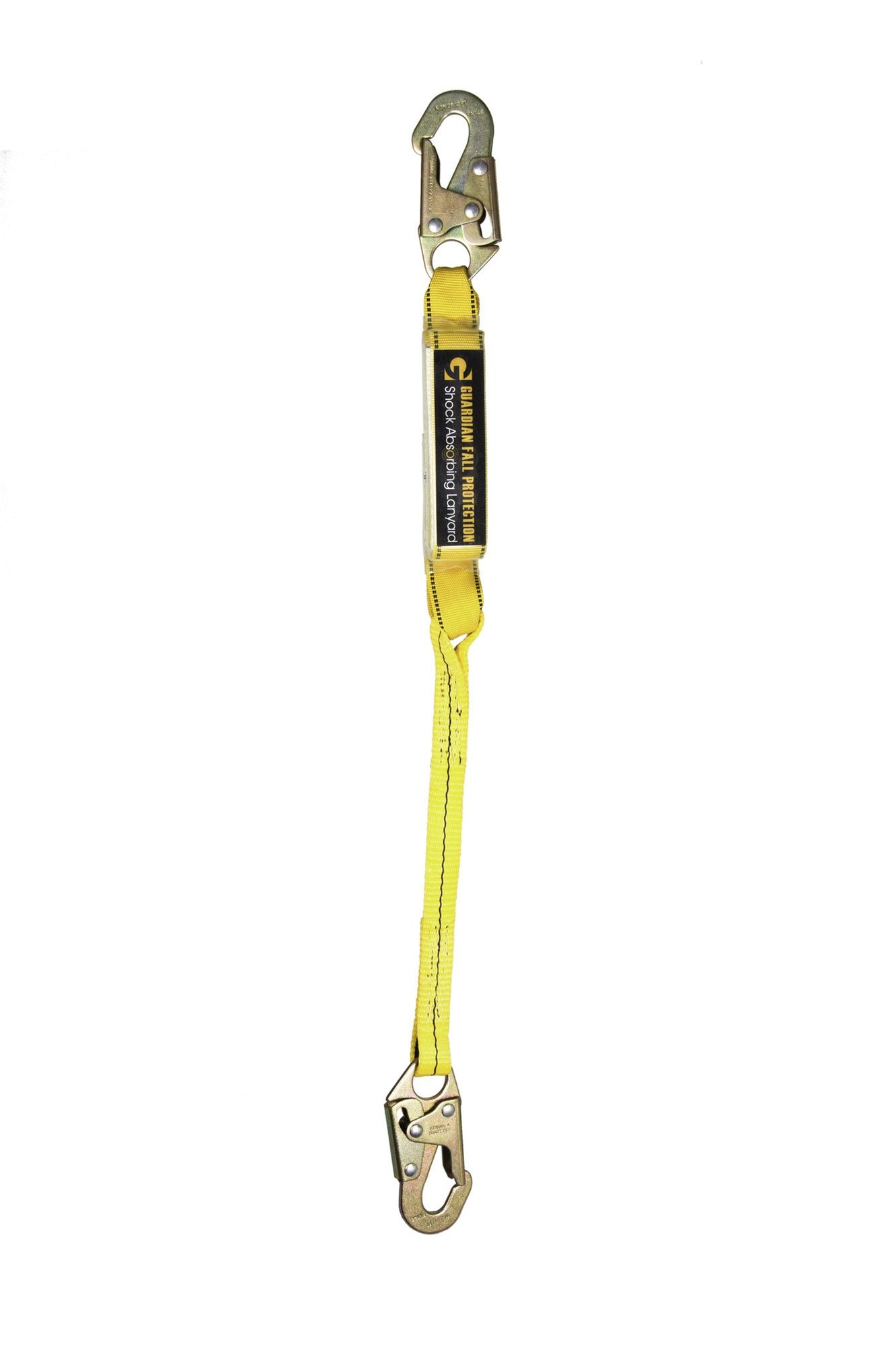 Guardian Fall Protection 3-Foot Single Leg Shock Absorbing Lanyard / S ...