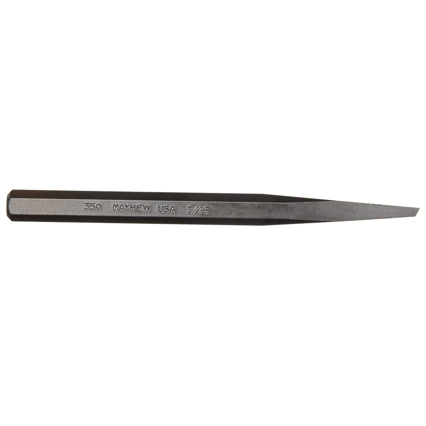Mayhew Tools 10601 Diamond Point Chisel, 3/16", Black Oxide Finish ...