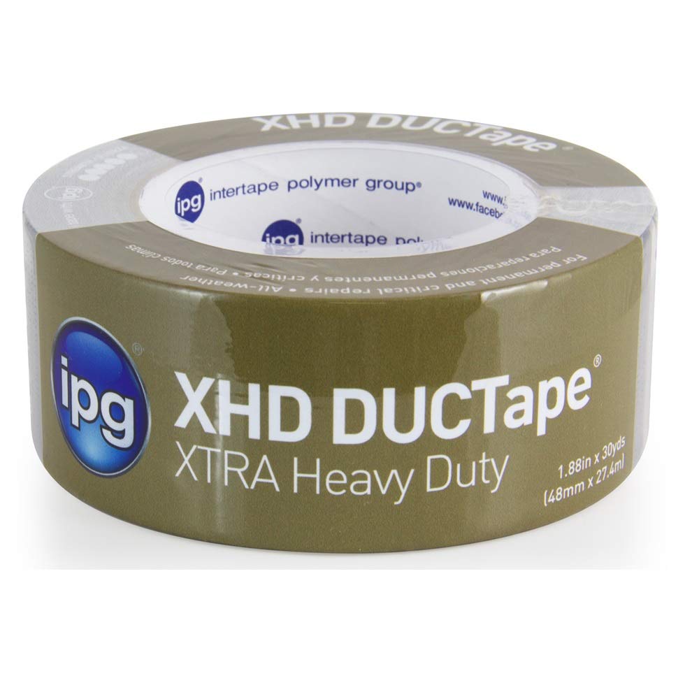IPG XHD DUCTape, Extra Heavy Duty Duct Tape, 1.88" x 30 yd, Silver (Si ...