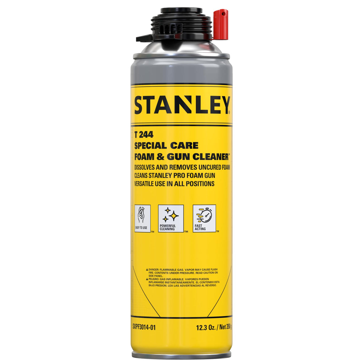 STANLEY Spray Foam Dispensing Gun Cleaner - Uncured Expanding Polyuret ...