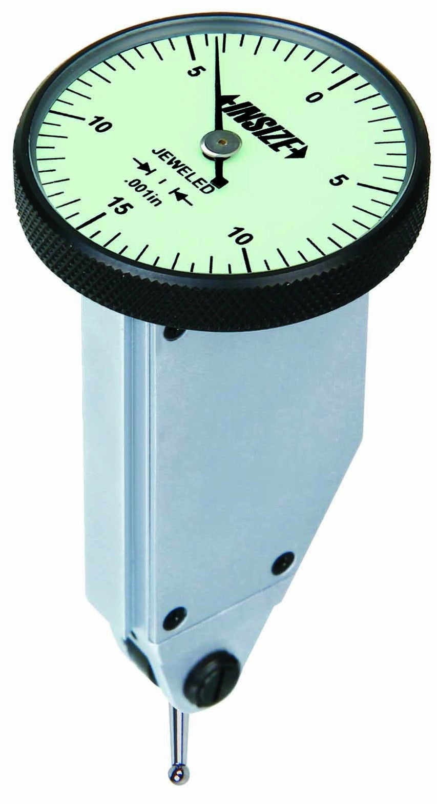 INSIZE 2398-03 Back Plunger Type Dial Test Indicator, 0.03", Graduatio ...