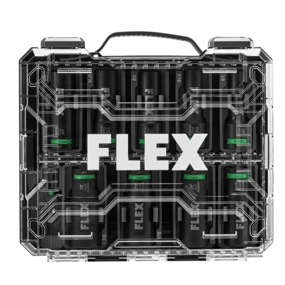 FLEX STACK PACK 10-Piece Thin Wall Deep Well 6-Point 1/2-Inch Drive Im ...