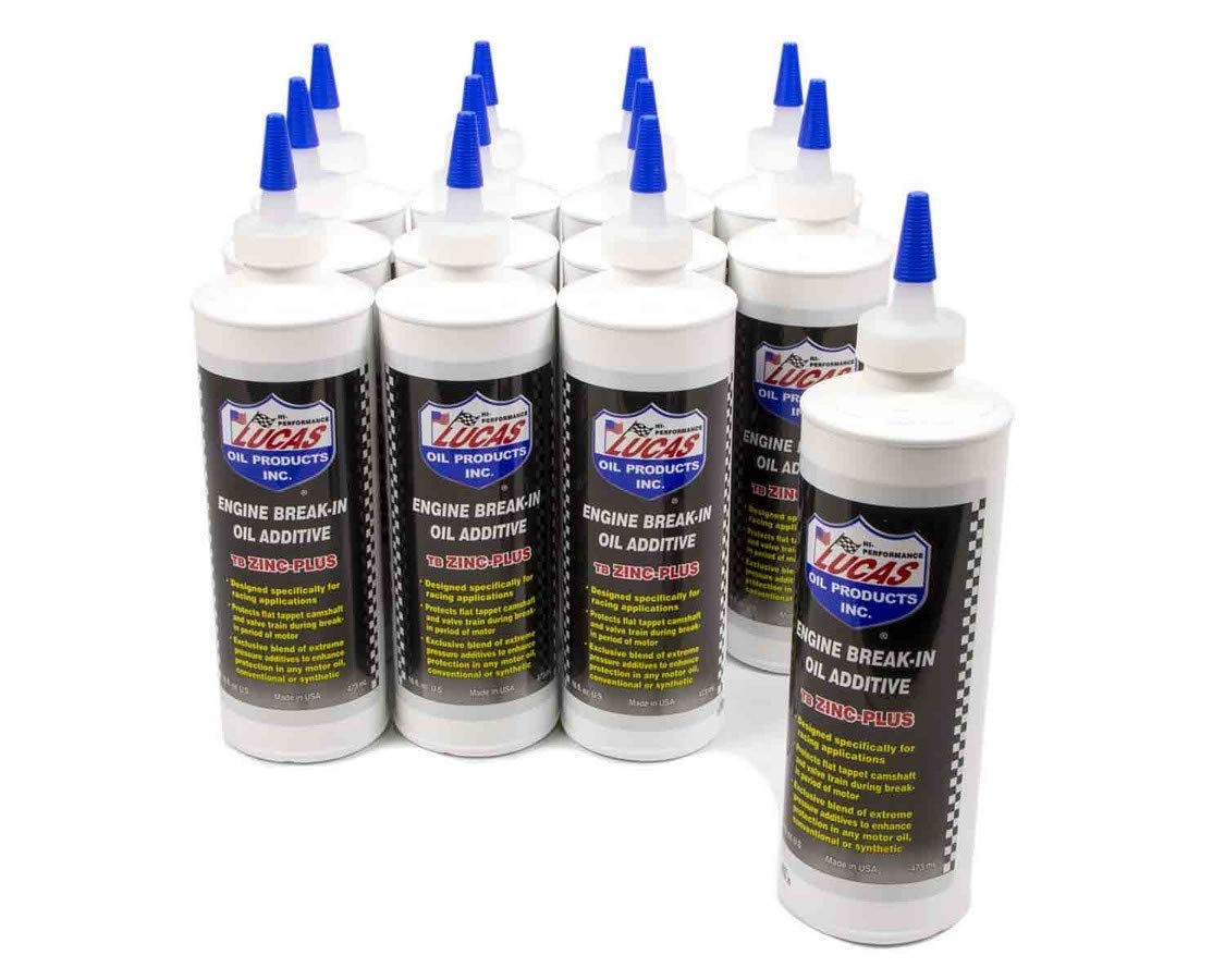 Lucas Oil 10063 Engine Break in Oil Additive w/TB Zinc Plus - 16 Ounce ...