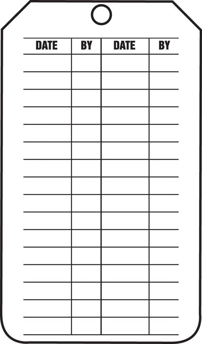 Accuform TRM105CTP "Emergency Shower and Eyewash Test Record" Cardstoc ...