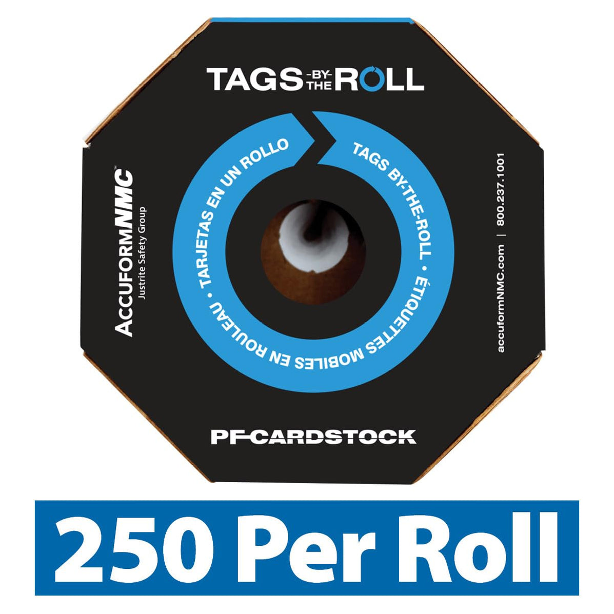 Accuform TAR160 250 Safety Tags by-The-Roll, Caution Barricade, US Mad ...