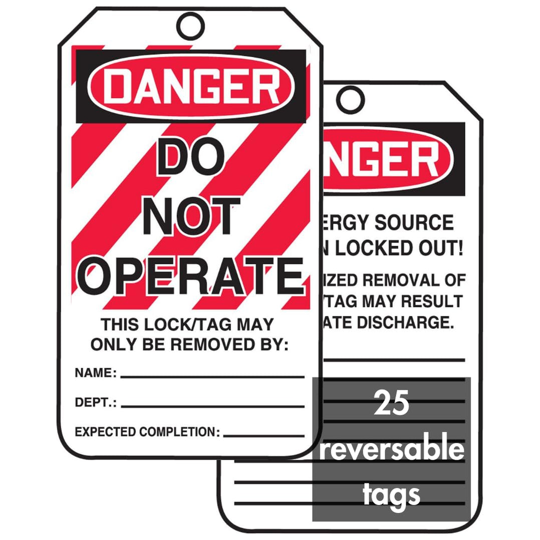 Accuform MLT400CTP Lockout Tags, Do Not Operate, OSHA Compliant Tags, — Contractor Tool Supply ...