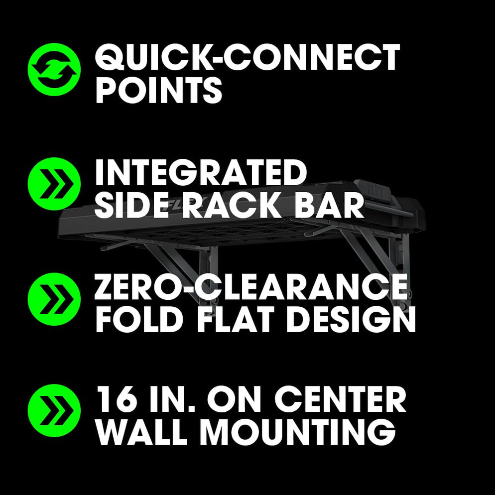 FLEX STACK PACK Storage System Folding Rack Shelf — Contractor Tool ...