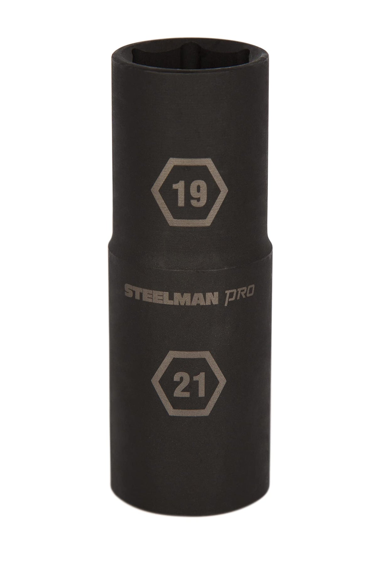 Steelman Pro 79400 1/2-Inch Drive 19mm x 21mm 6-Point Thin Wall Impact ...