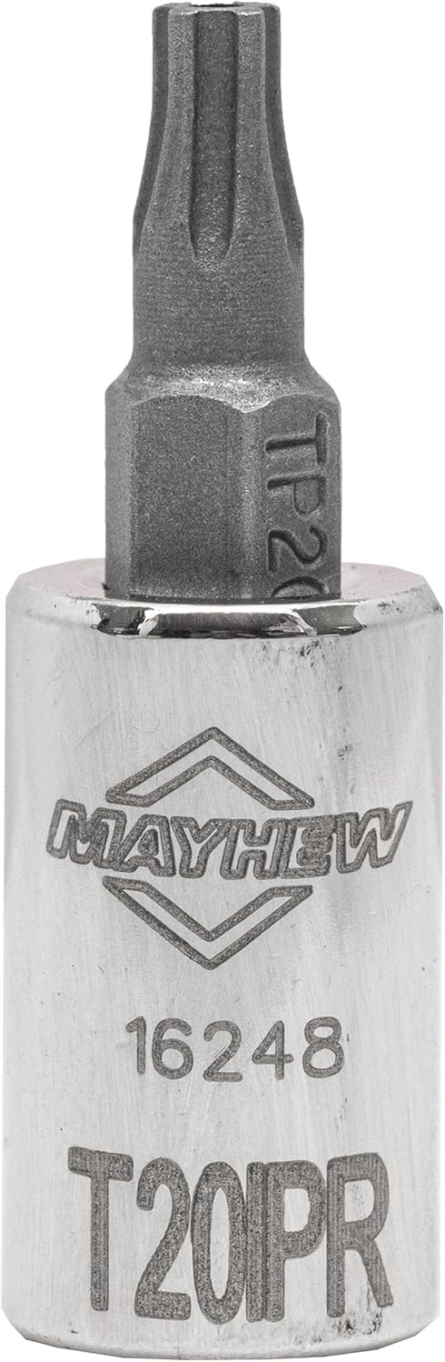 Mayhew Tools 16016 Tamper-proof Torx Plus Socket Bit Set, Chrome Plate ...