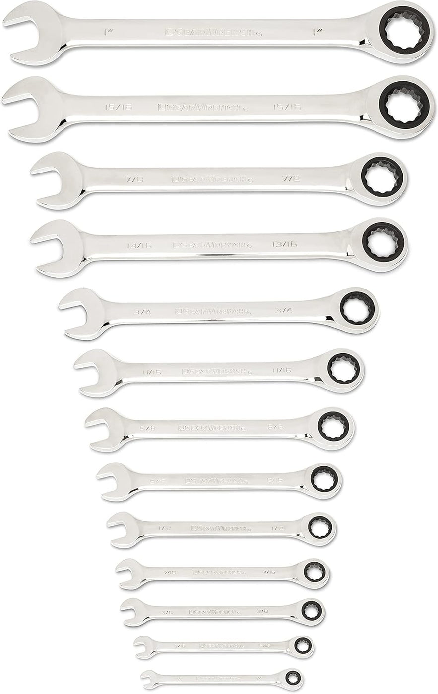 GEARWRENCH 86700 25 Pc. Combination Ratcheting Wrench Set, SAE/MM ...