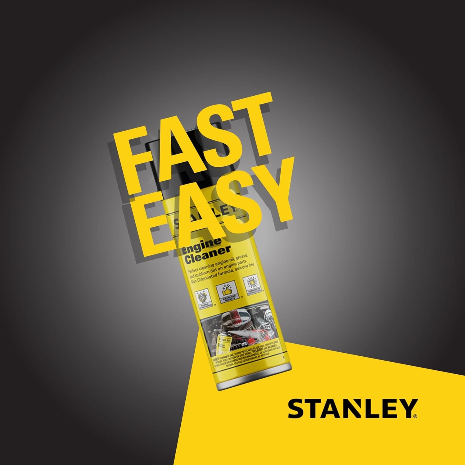 STANLEY AP 92 Engine Cleaner Spray, 12x12 Fl. oz., Automotive Degrease ...