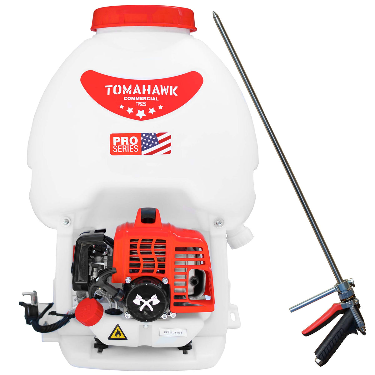 Tomahawk 5 Gallon Gas Power Backpack Sprayer 450 PSI Pump Garden Spray ...