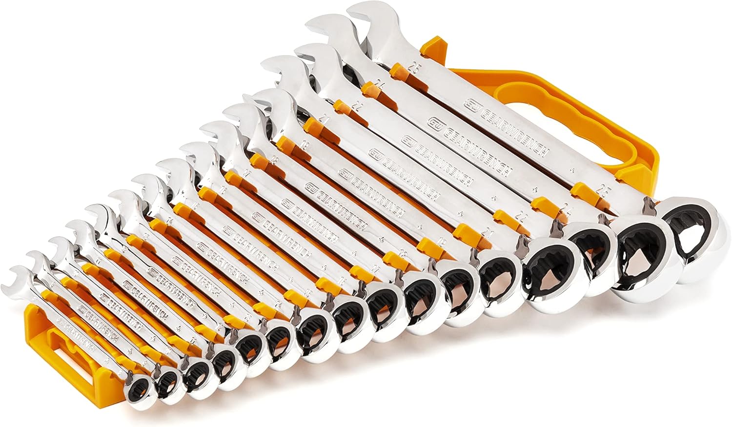 GEAWRENCH 16 Pc. Reversible Ratcheting Combination Wrench Set, Metric ...