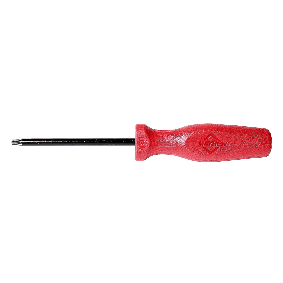 Mayhew Tools 27408 USA Torx Screwdriver, Red, T27 x 4-Inch — Contractor ...