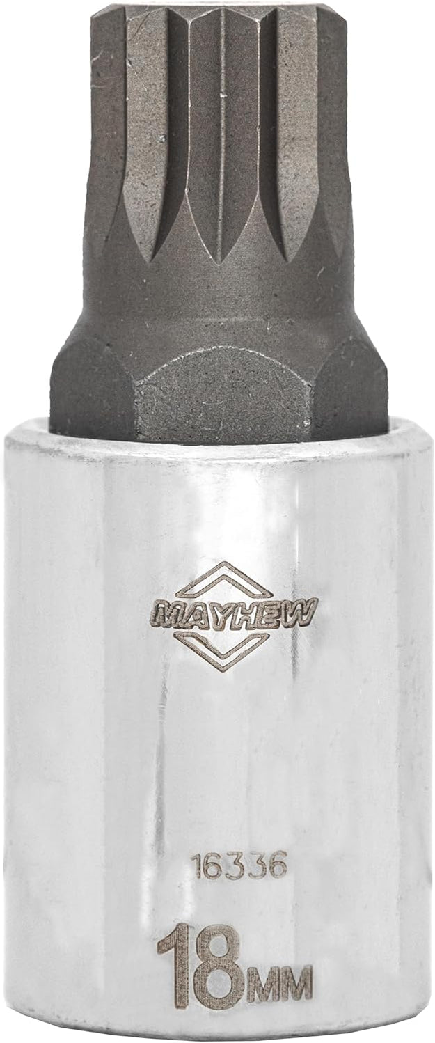 Mayhew Tools 16024 Triple Square Socket Bit Set, Chrome Plated, 9-Piec ...