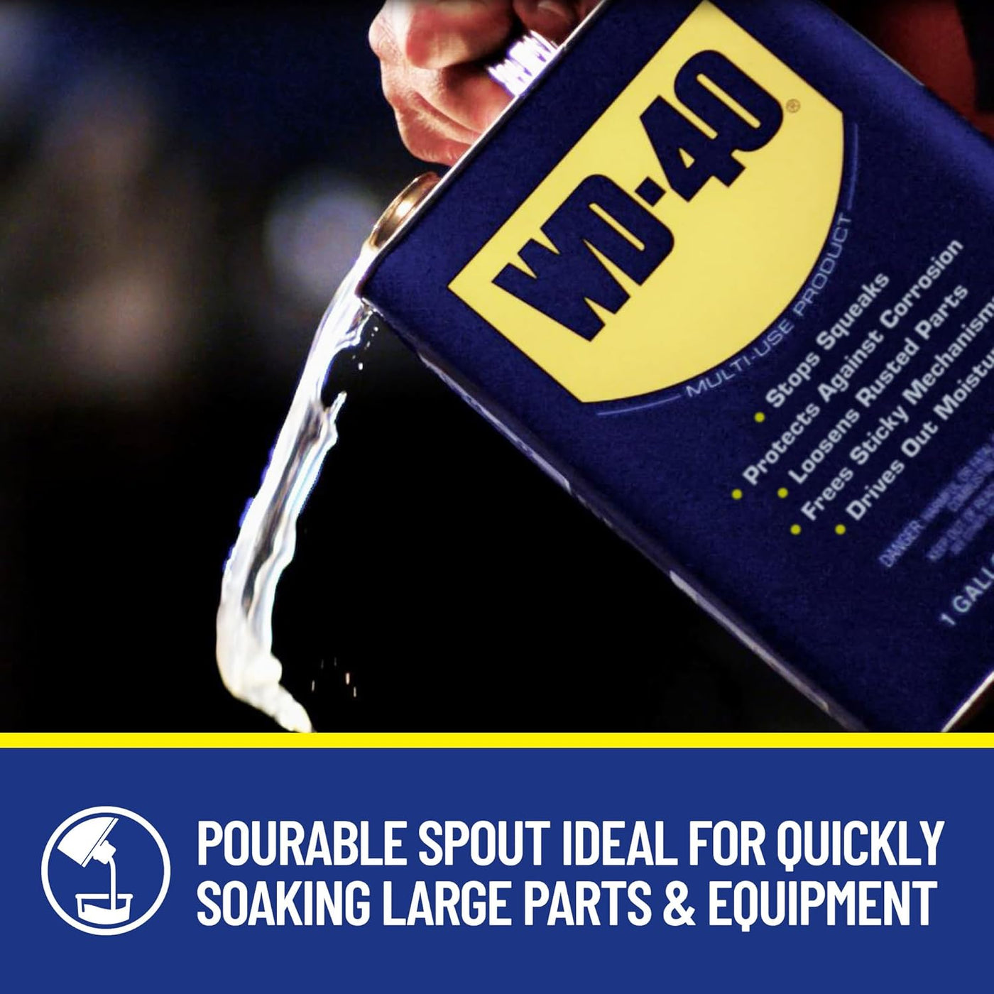 WD-40 490118 Original Formula, Multi-Use Product, One Gallon (4-Pack ...