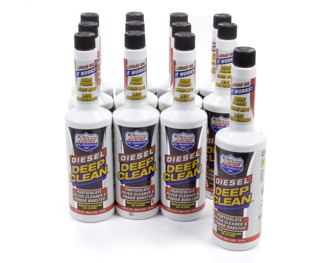 Lucas Oil 10872-12 Diesel Deep Clean Fuel Additive Case (12x16oz.), 1 ...