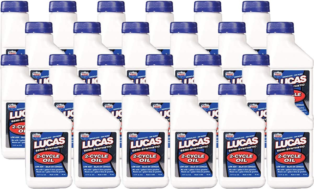 Lucas Oil 10058 Semi-Synthetic 2-Cycle Motor Oil, 2.6 Ounce (Pack of 2 ...