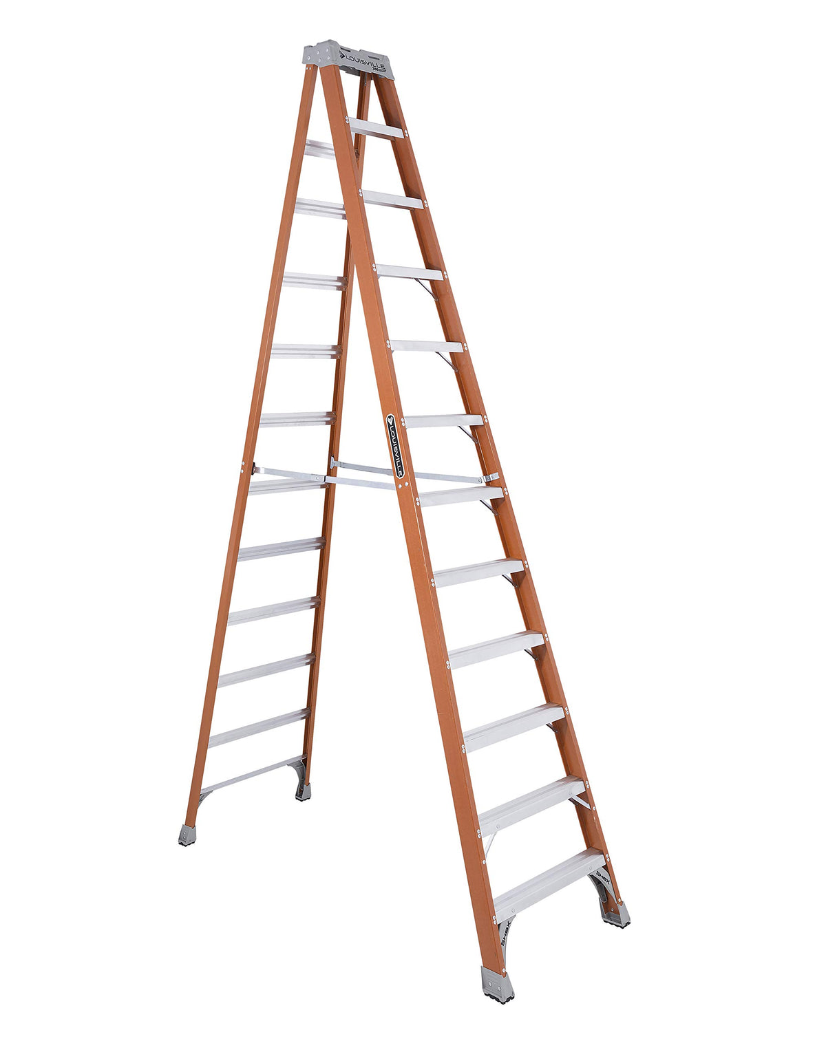 Louisville Ladder 12-Foot Fiberglass Step Ladder, 300-Pound Load Capac ...