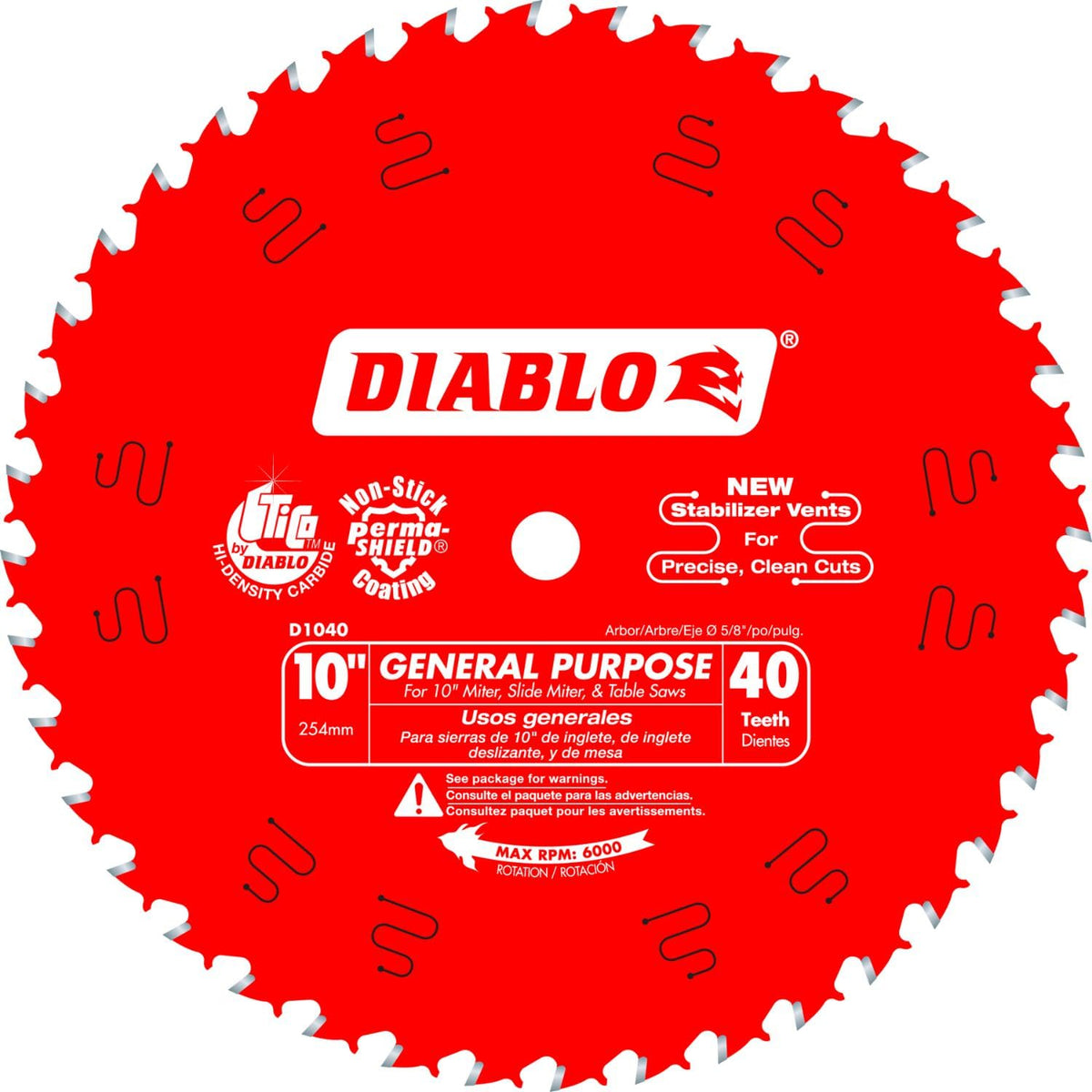 Diablo General Purpose Saw Blade for Wood — Contractor Tool Supply, a ...