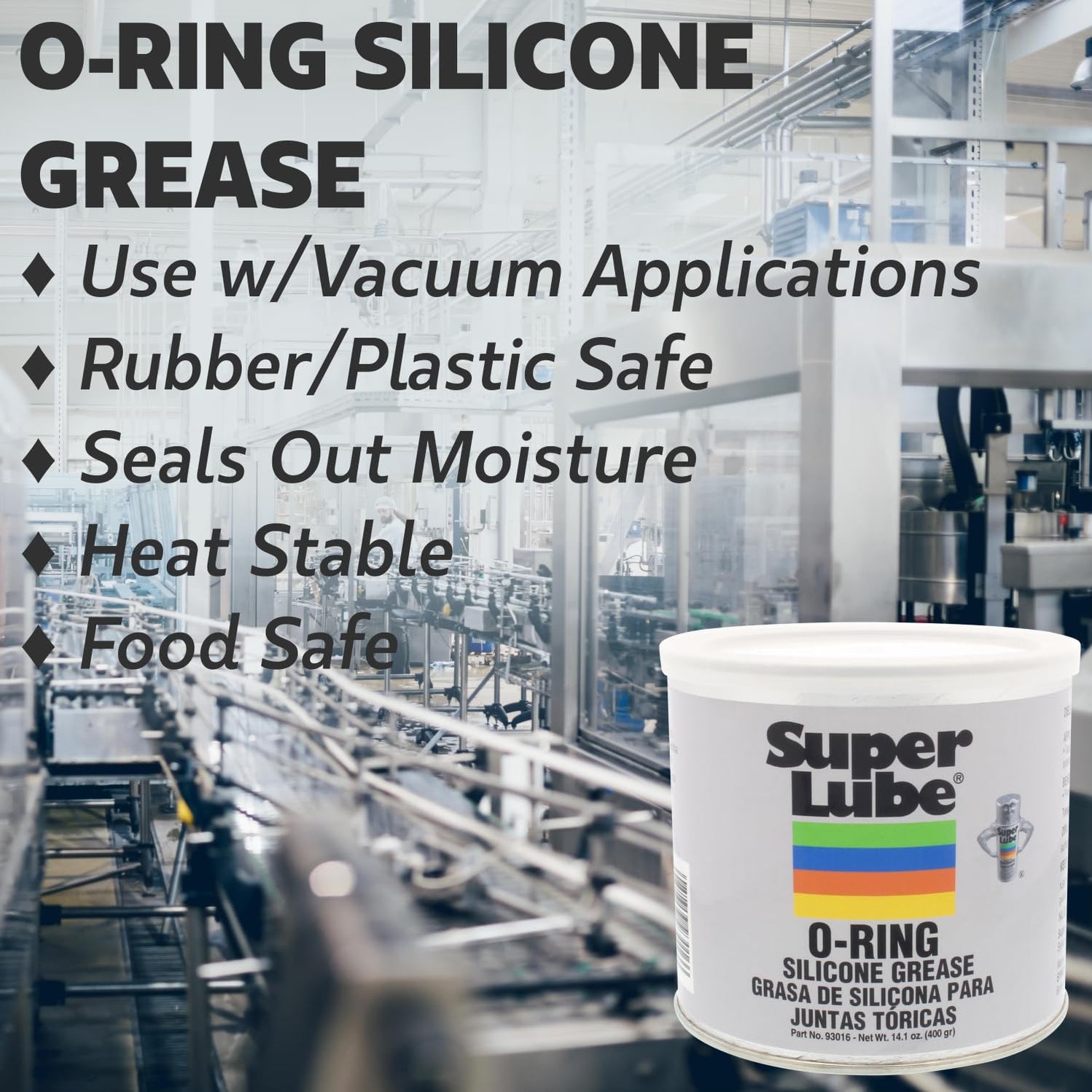 Super Lube Silicone O-Ring Grease Non-Curing Compound (Translucent Whi — Contractor Tool Supply ...
