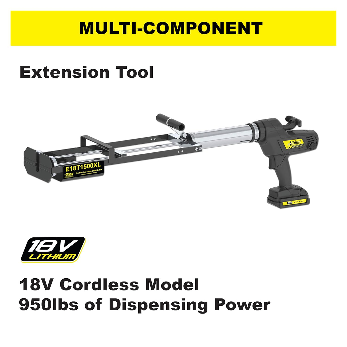 Albion Engineering E18T1500XL 1500 Series Cordless Multi-Component Car ...