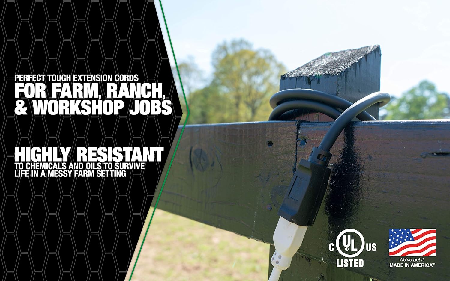 Southwire AGRIPRO 10/3 Extra Heavy Duty Extension Cord, 25ft, Farm/Wor ...