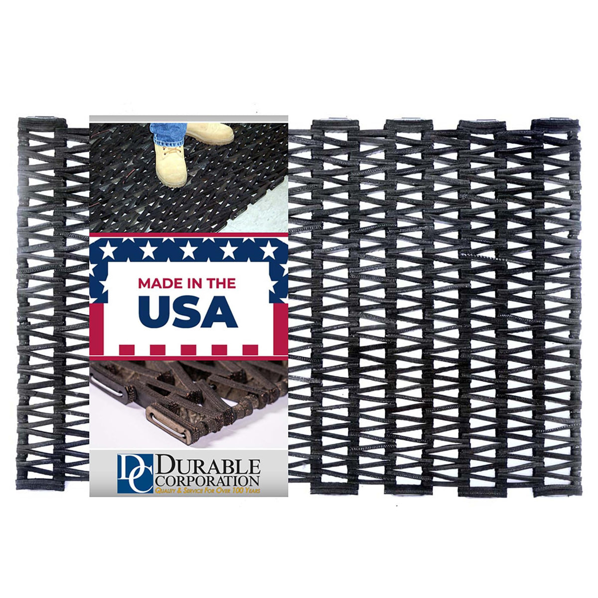 Durable Corporation-108H2436 Durite Recycled Tire-Link Outdoor Entranc ...