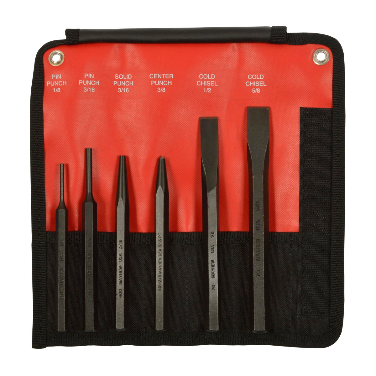 Mayhew Pro 61005 Punch and Chisel Kit, 6-Piece — Contractor Tool Supply ...