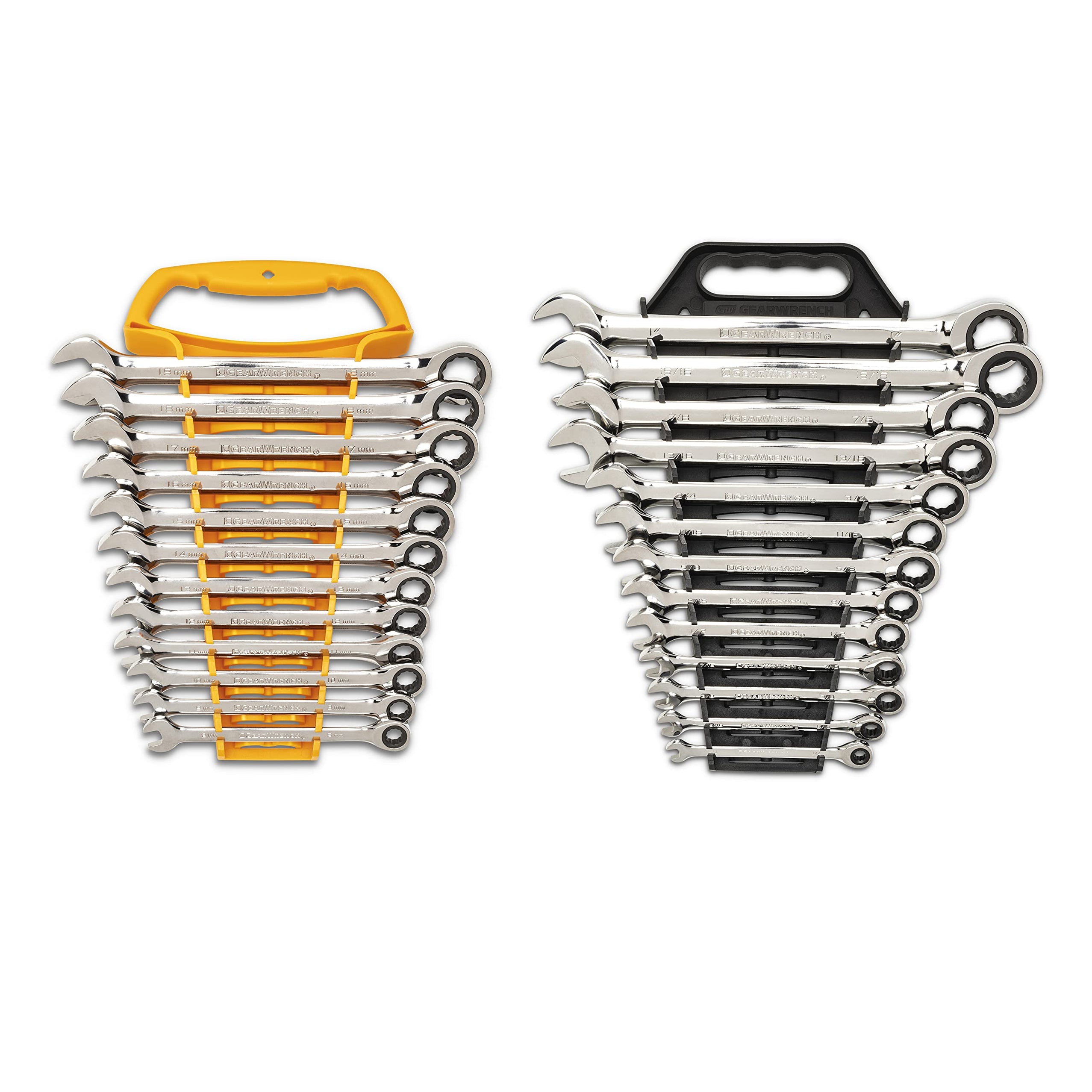 GEARWRENCH 86700 25 Pc. Combination Ratcheting Wrench Set, SAE/MM ...